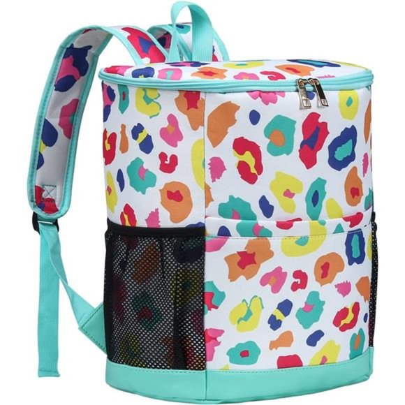 Bags | Cooler Backpack Women Leopard Leak Proof Backpack Cooler Bags ...